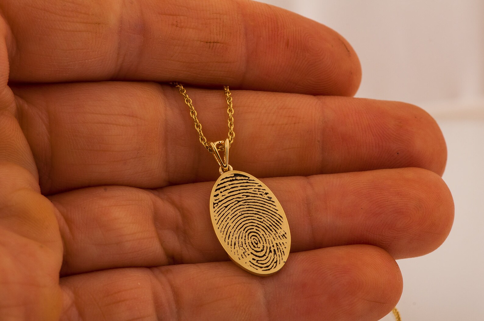 Finger Print Pendant Fingerprint Necklace Personalized | Etsy