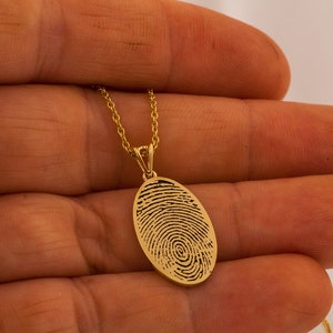 Finger Print Pendant, Fingerprint Necklace, Personalized Pendant ...