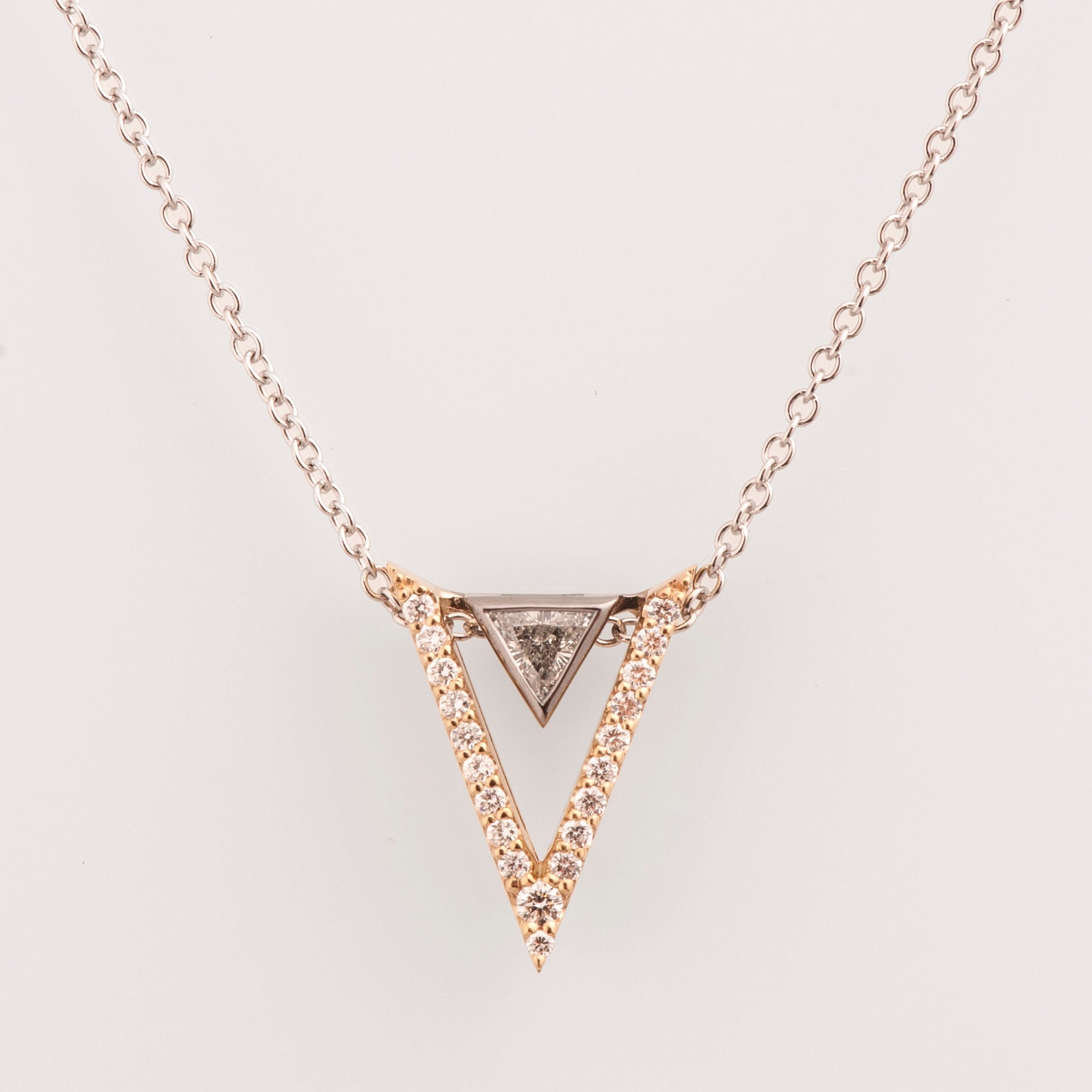 Triangle Diamond Pendant Limited Edition - Etsy