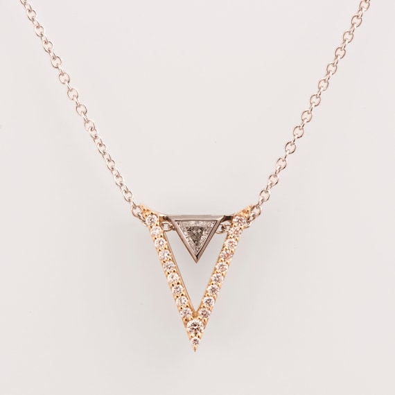 Triangle Diamond Pendant Limited Edition - Etsy