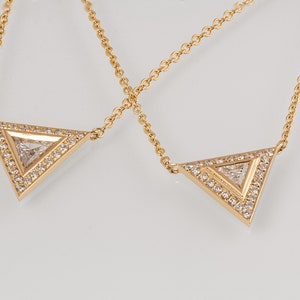 Triangle Diamond Pendant, Limited Edition - Etsy