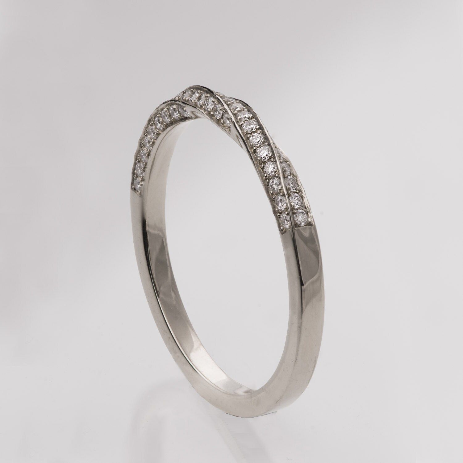 Mobius Diamond Ring Mobius Eternity Ring Platinum Diamond - Etsy