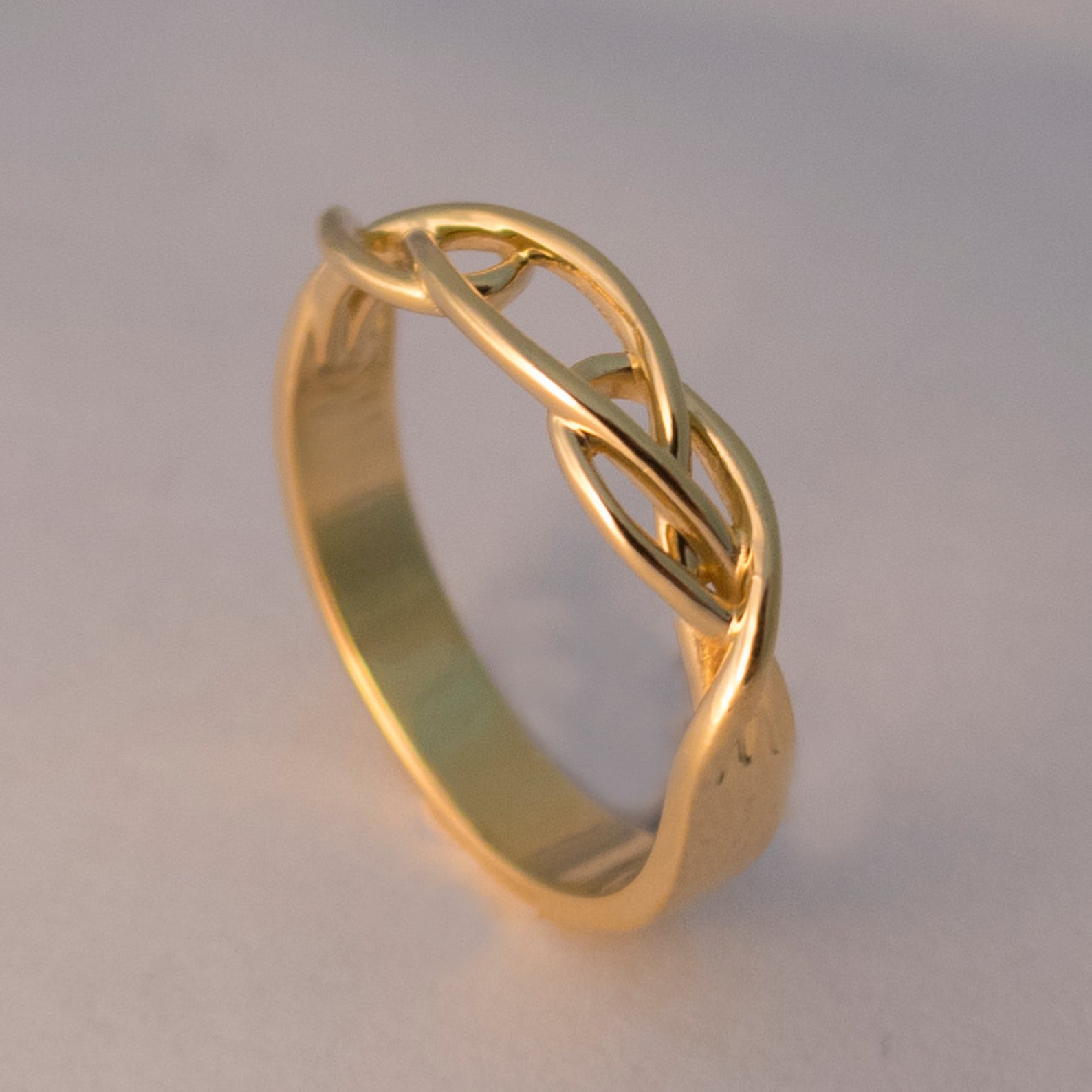 Infinity Knot Ring 14K Gold Ring Wedding Band 14K Gold - Etsy