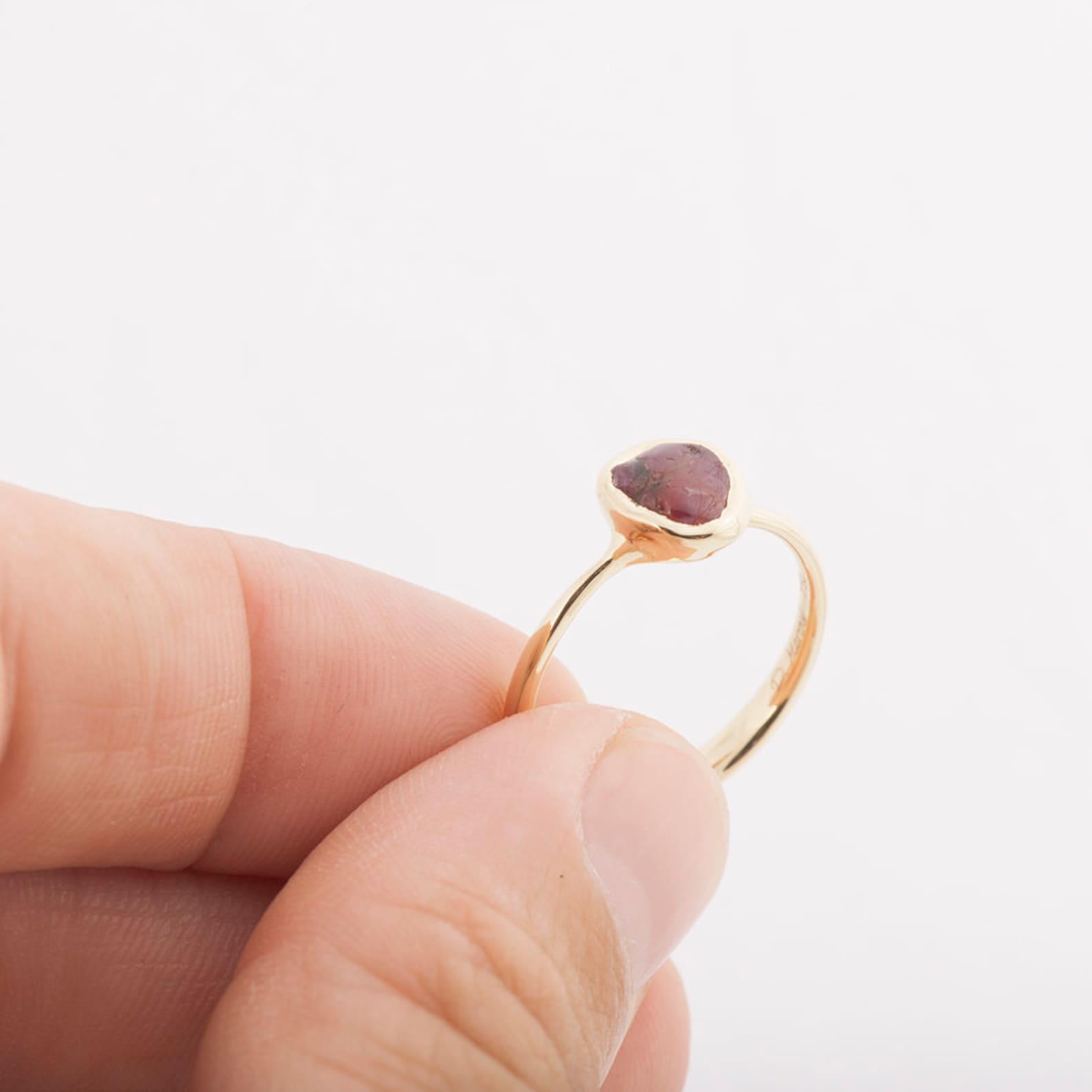 Raw Ruby Ring, Raw Engagement Ring, Unique Engagement Ring, Rough Ruby ...