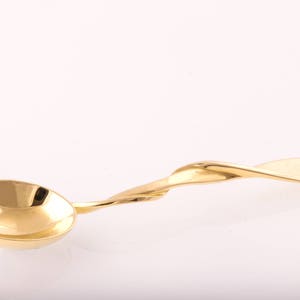 Gold Tea Spoon, Baby Shower, Baby Gift, Gift, Baby Boy, Baby Girl, Baby ...