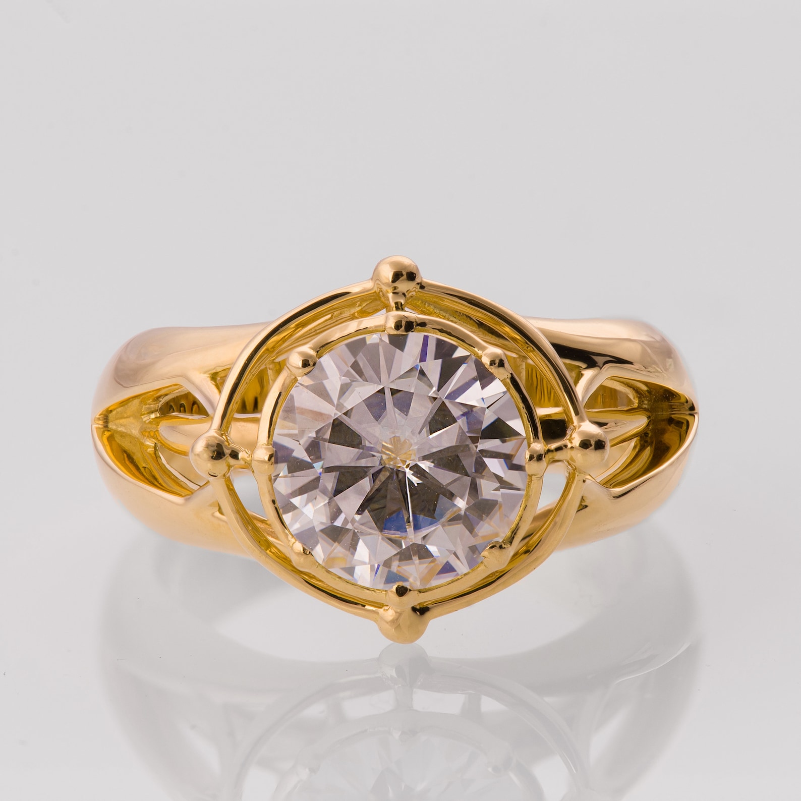 Large Diamond Ring, Statement Ring, 3ct Ring, Unique Engagement Ring ...