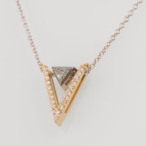 Triangle Diamond Pendant, Limited Edition - Etsy