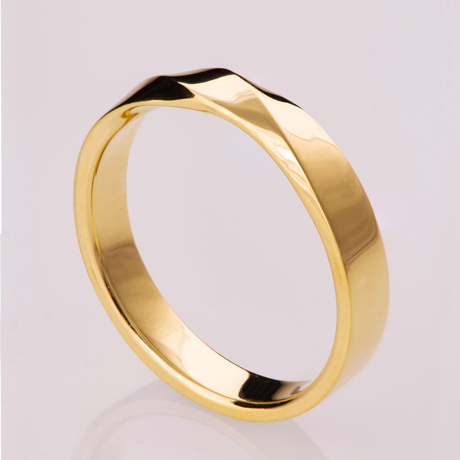 Mobius Ring 14k Gouden Ring Trouwring Gouden Trouwring - Etsy Nederland