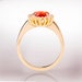Sunstone Ring Sunstone Diamond Ring - Etsy