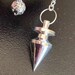 SILVER PENDULUM With DISC Top on Chain - Etsy
