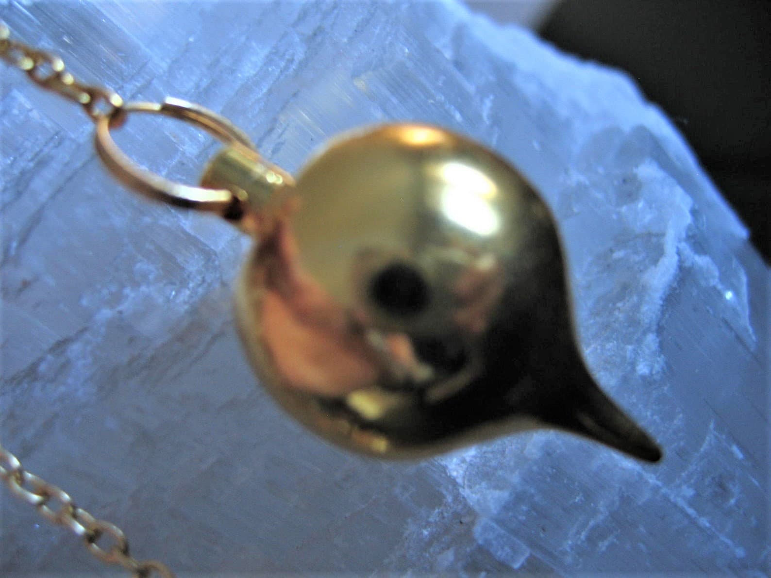 GOLD Ball TEARDROP PENDULUM for Dowsing - Etsy