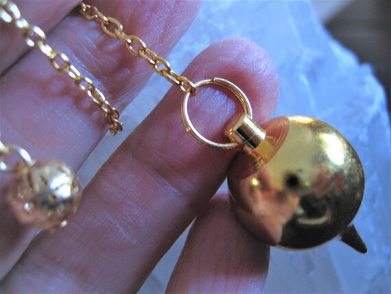 GOLD Ball TEARDROP PENDULUM for Dowsing | Etsy