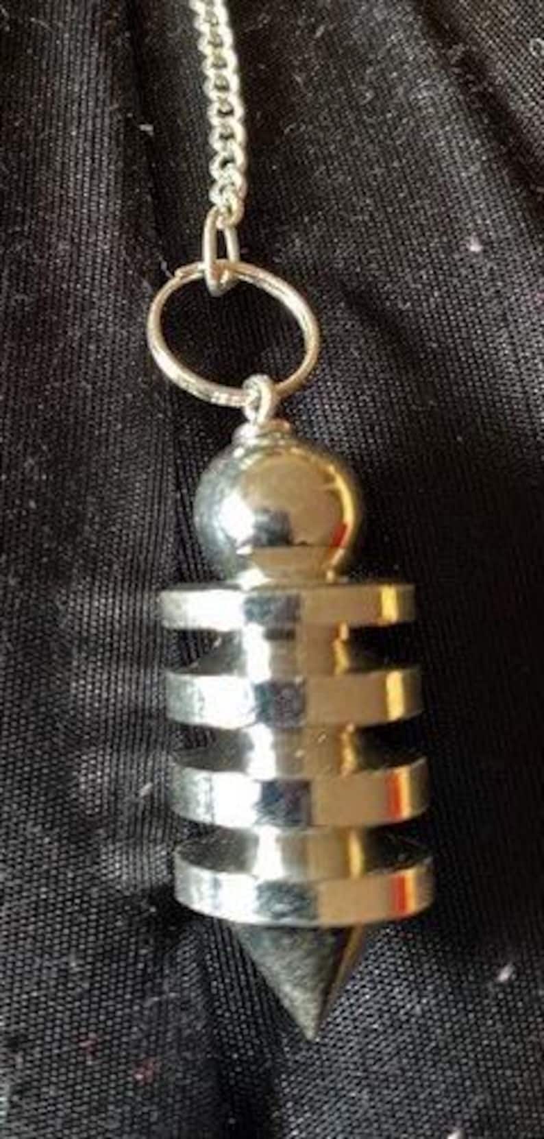 SILVER CHAMBER PENDULUM Dowsing Tool - Etsy