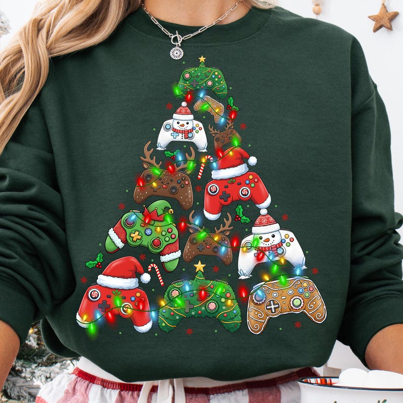 Funny Retro Christmas Gaming Controller PNG, Santa Video Game Png, Xmas ...