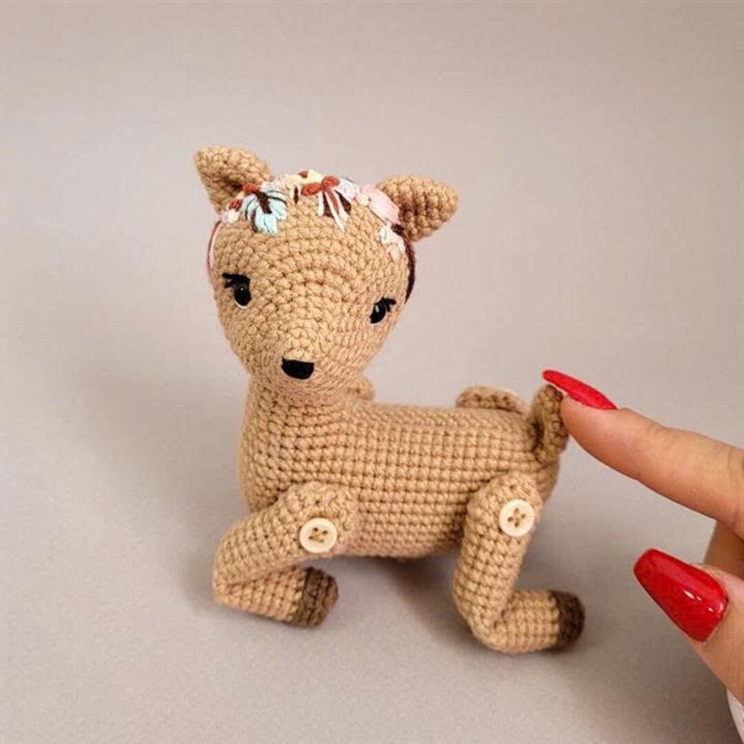 Gazelle Amigurumi Crochet Pattern PDF – Ahu Inspired Animal Plush Toy ...