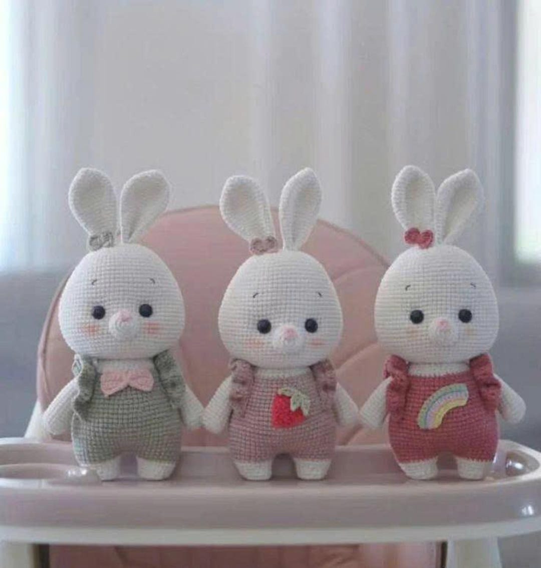 Little Bunny Crochet Pattern – Cute Amigurumi Pdf,mini Bunny Amigurumi ...