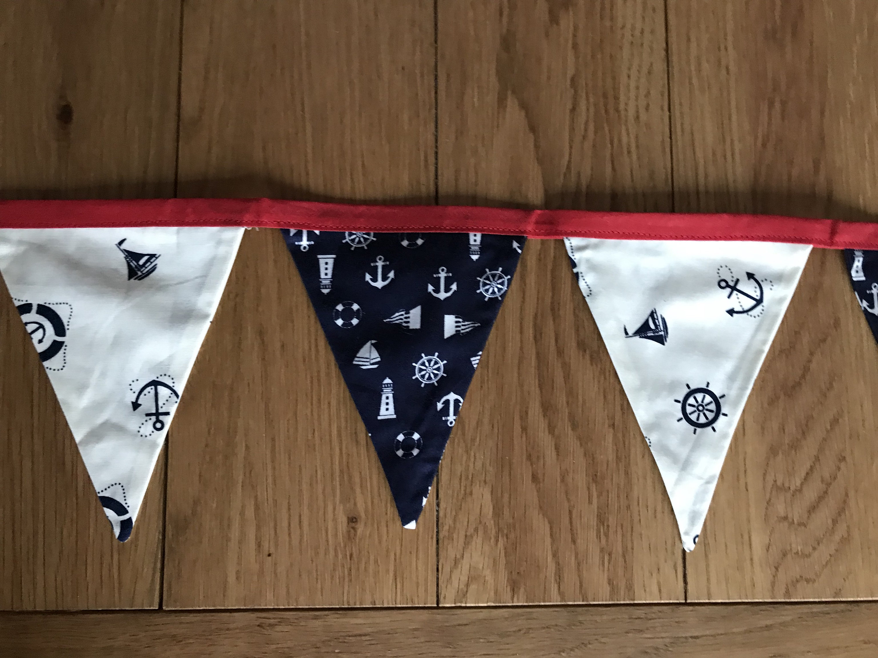 Nautical Bunting Boys Room Decor Boat 8 Flags - Etsy