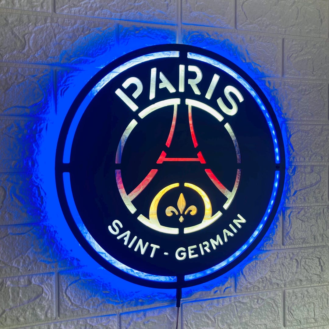 Custom *germain LED Sign | Lighted Football Club Logo Wall Art | Soccer ...