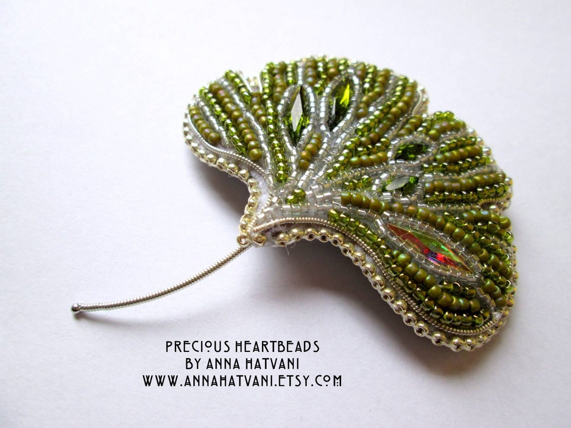 Beaded Brooch Pin DIY Kit Beading Pattern and Material Bead - Etsy