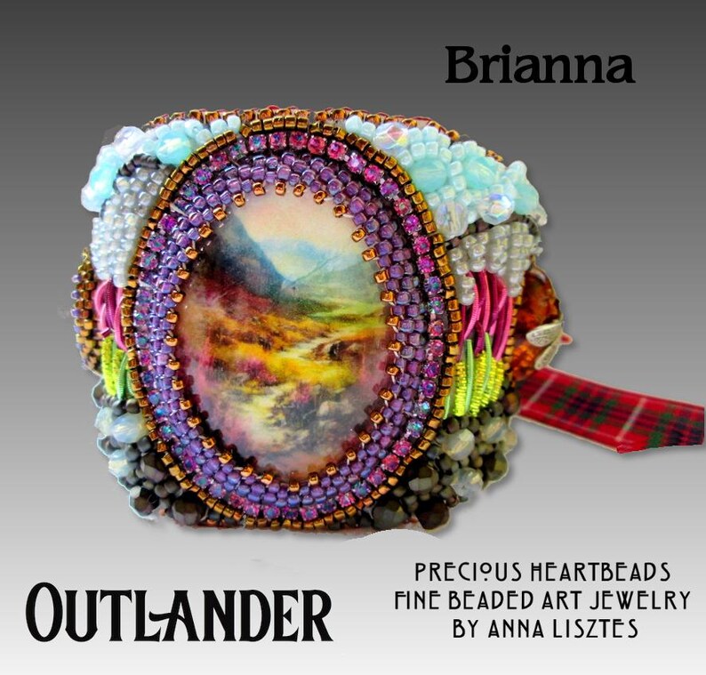 Outlander Bracelet - Brianna, DIY KIT, Bead Embroidery Kit ...