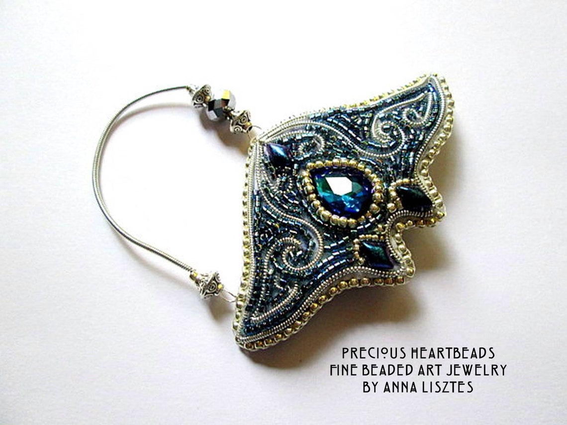 Beaded Brooch Pin DIY Kit Beading Pattern and Material Bead - Etsy