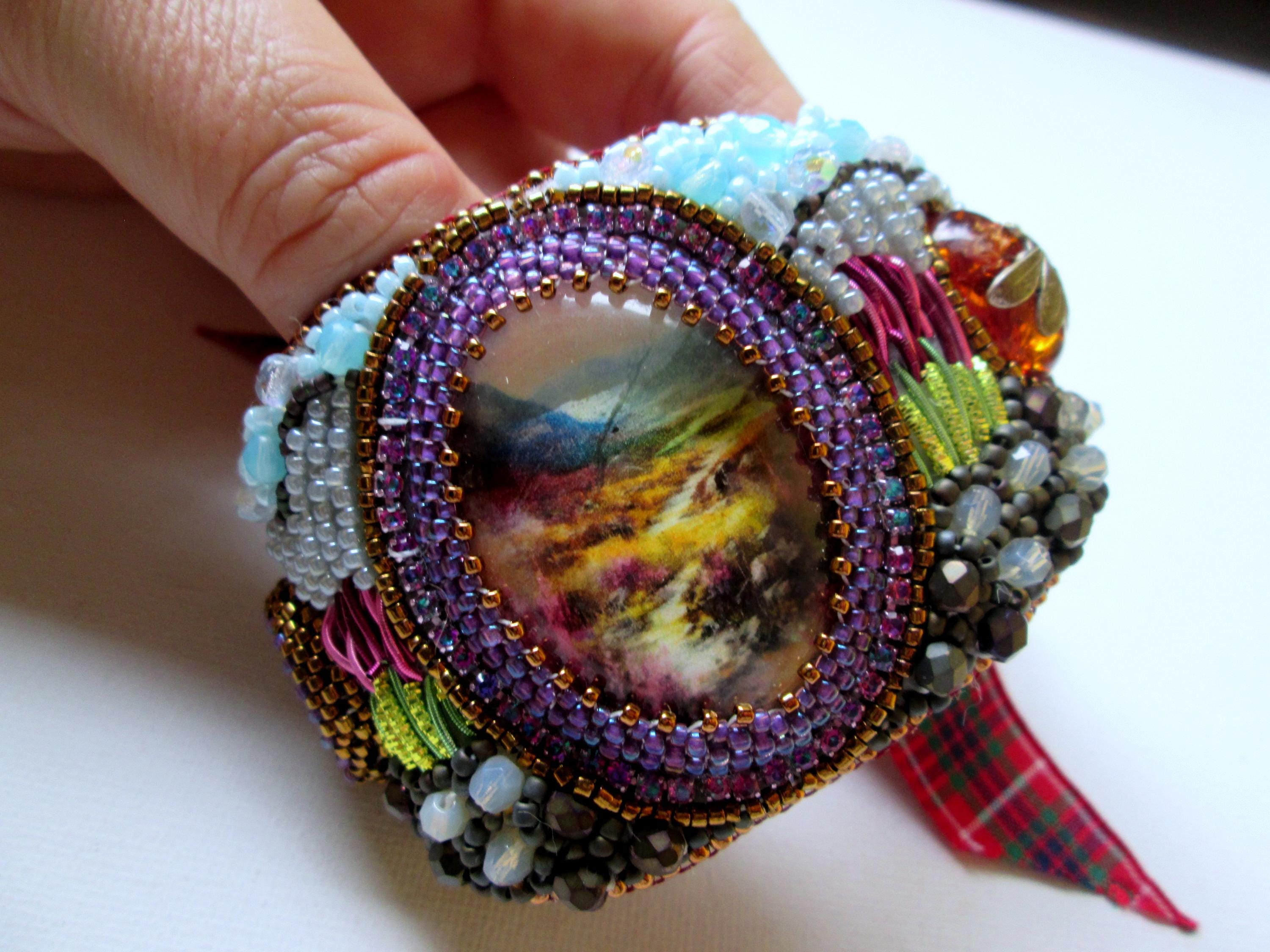Outlander Bracelet - Brianna, DIY KIT, Bead Embroidery Kit ...