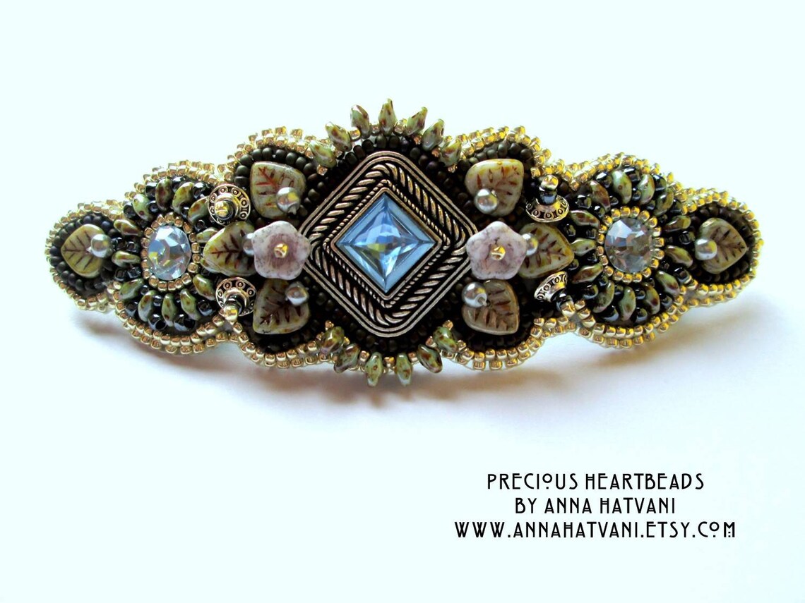 Beading Pattern, DIY KIT, Tutorial and Materials, Bead Embroidery ...