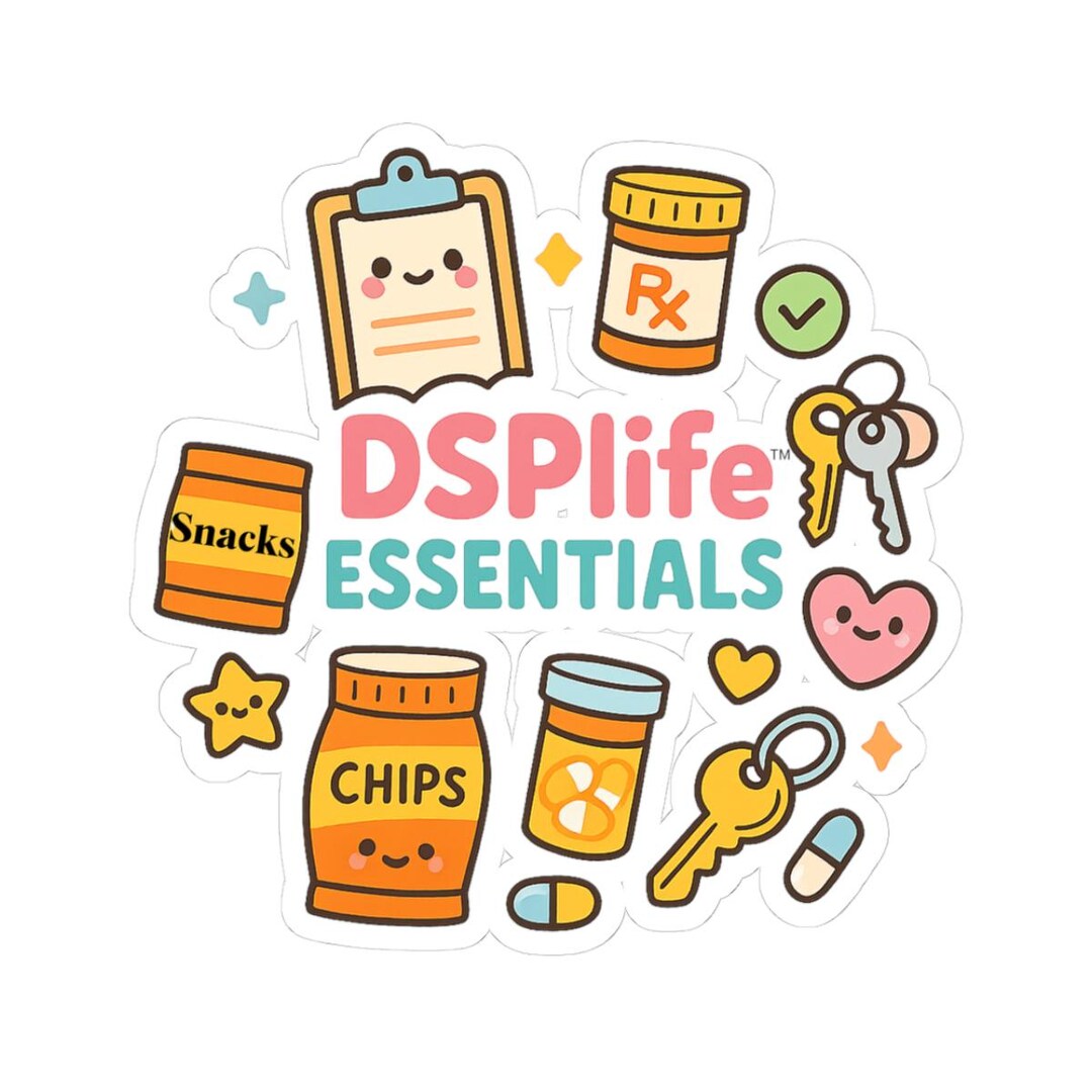 DSP Staff Essentials Sticker: Funny Caregiver Vinyl Decal for ...
