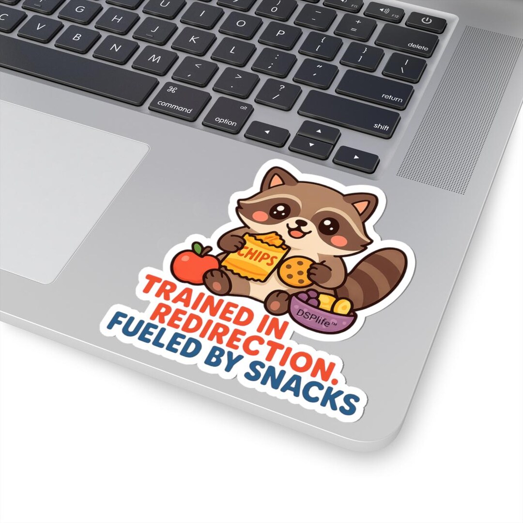 Funny DSP Raccoon Sticker: Mental Health Humor, Kawaii Vinyl Decal - Etsy