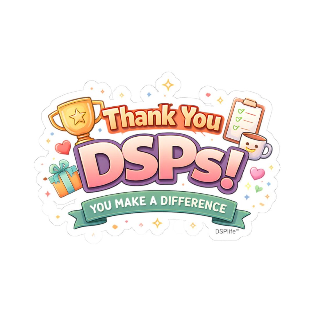 Thank You Dsps Sticker | Direct Support Professional Appreciation ...