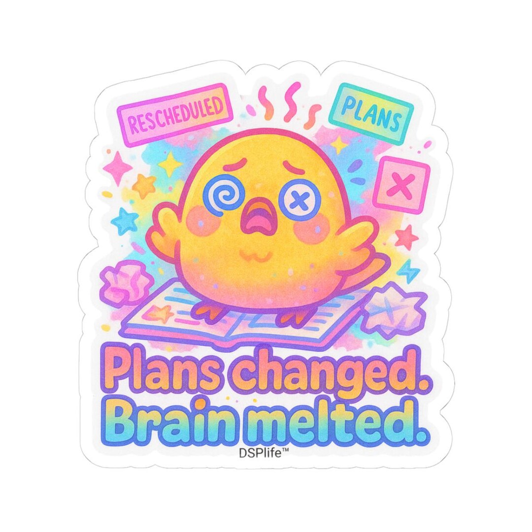 Brain Melt Sticker: Neurodiversity Rainbow Vinyl Decal - ADHD Autism ...