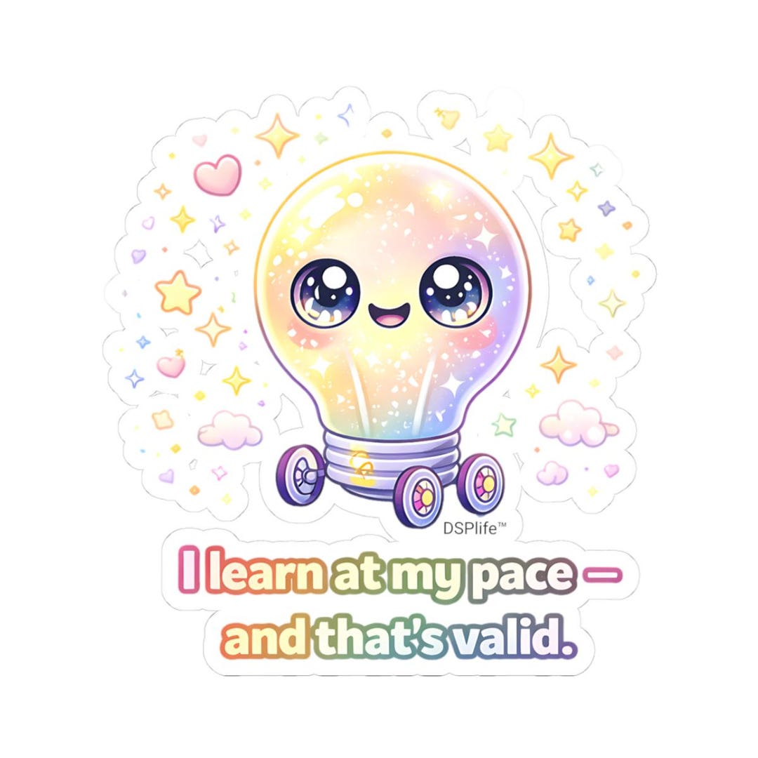 I Learn at My Pace Sticker | Neurodivergent Autism Acceptance Vinyl ...