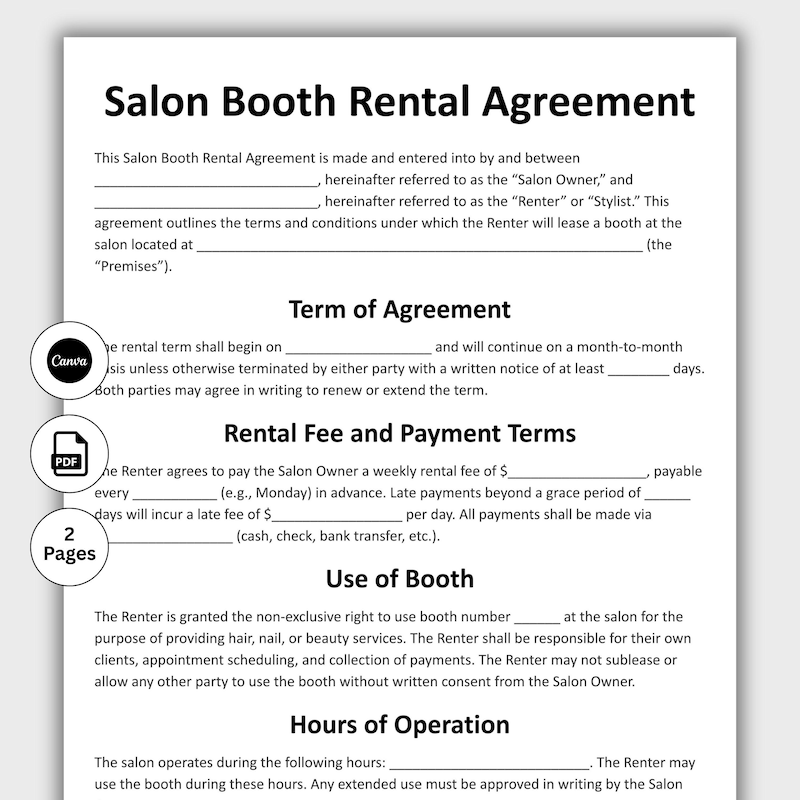 Nail Salon Paper - Etsy