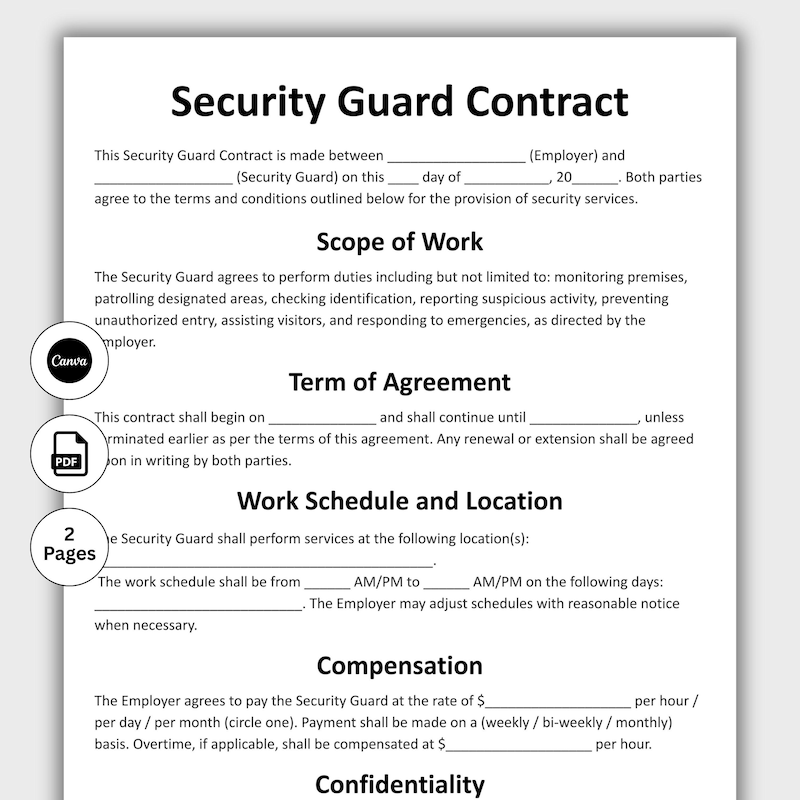 Security Guard - Etsy