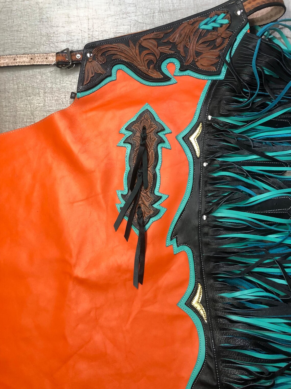 Hand-tooled Leather Rodeo Chaps: Custom Western Show Gear - Etsy