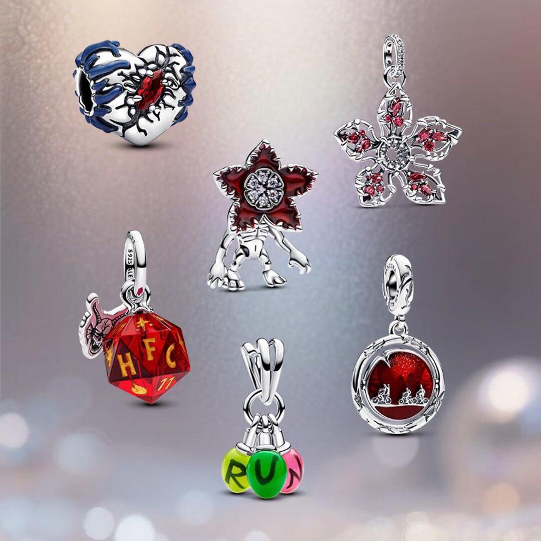 Sterling Silver Pandora Stranger Things Charm DIY Movie Jewelry - Etsy