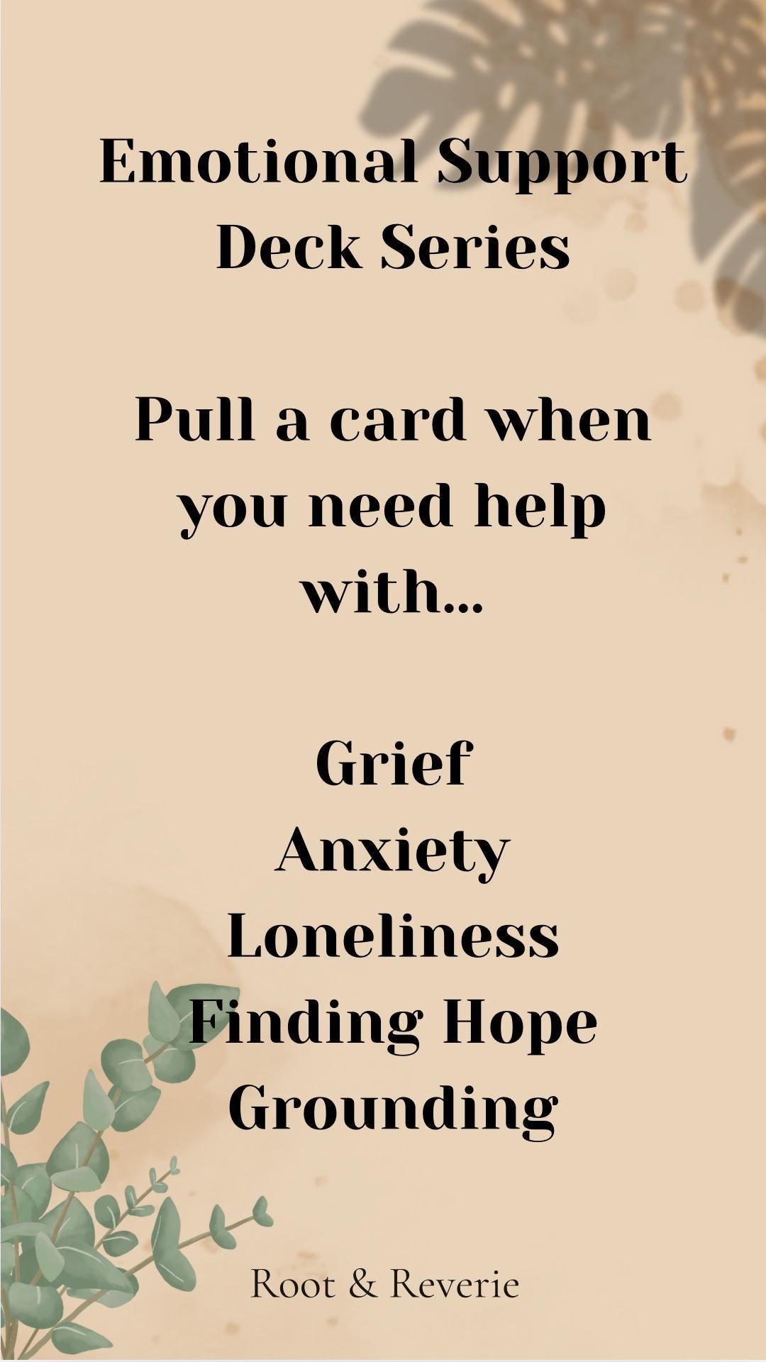 Anxiety Relief Card Deck – Printable Digital Support Cards – Calming ...