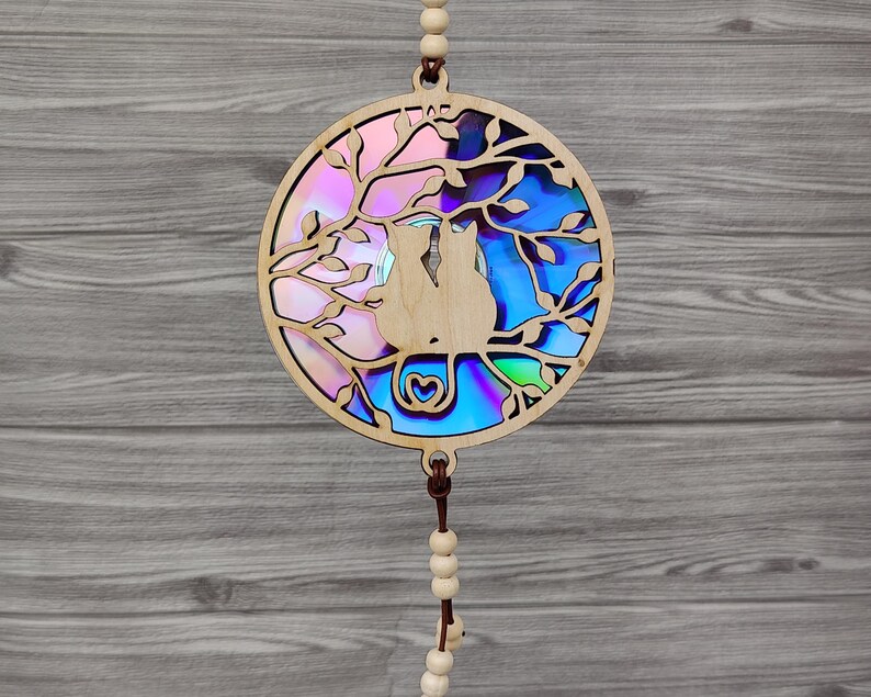 Cat Suncatcher Laser Cut File: DVD Wood Design (SVG, PDF) - Etsy