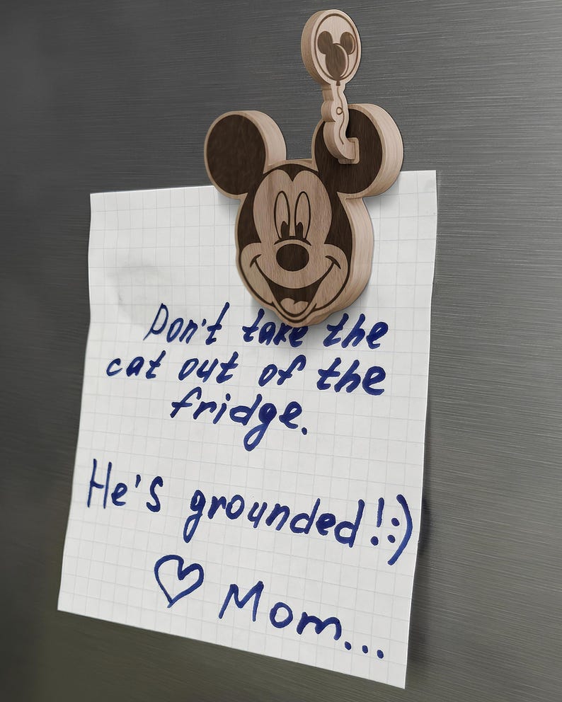 3D Mouse Fridge Magnet Set - Laser Cut File (SVG, PDF, AI) - Etsy