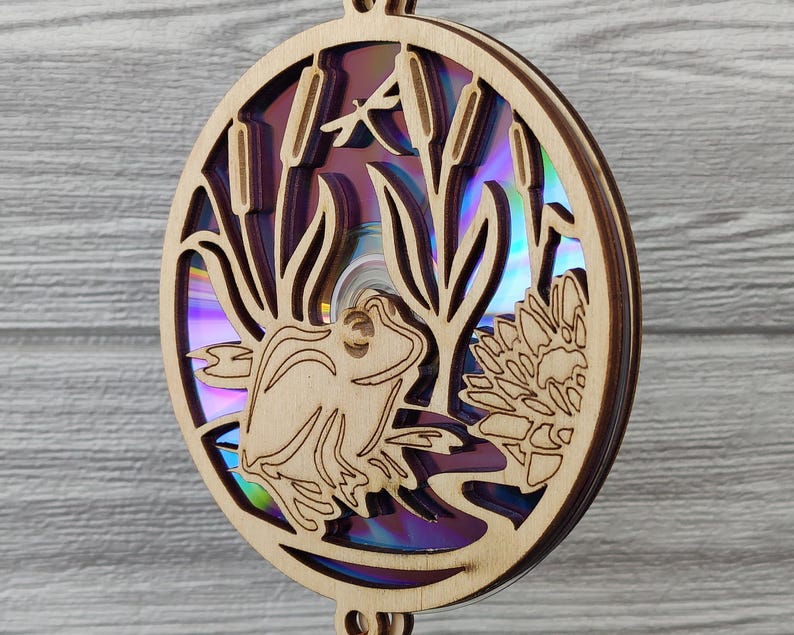 Frog Suncatcher SVG: Laser Cut File for DVD Repurpose (digital Download) - Etsy