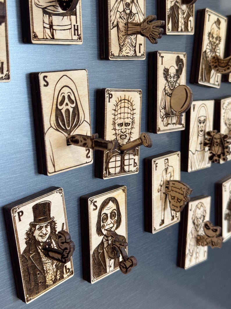 Horror Movie Fridge Magnet SVG Bundle: 3D Halloween Laser Cut Files ...