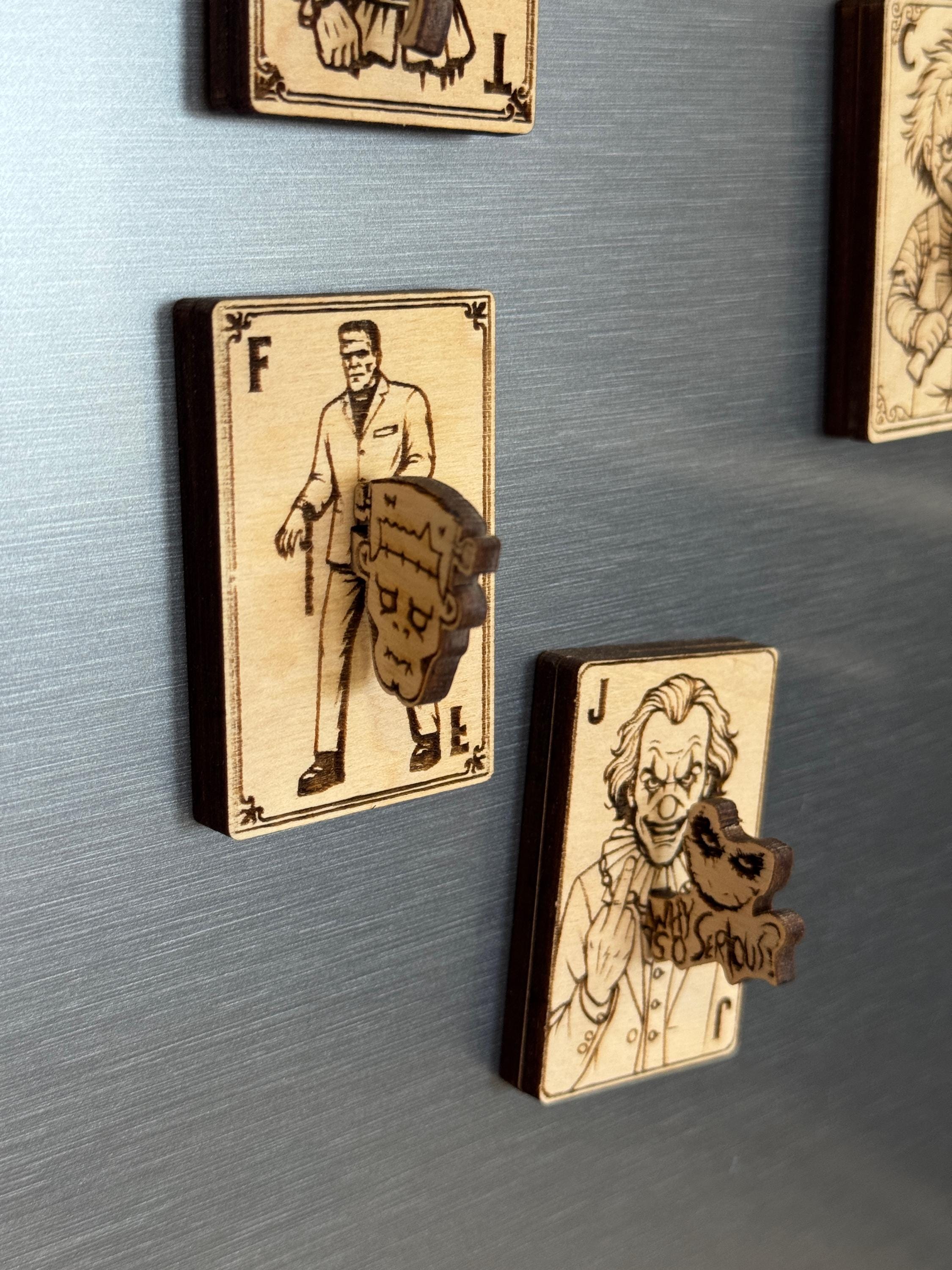 Horror Movie Fridge Magnet SVG Bundle: 3D Halloween Laser Cut Files ...