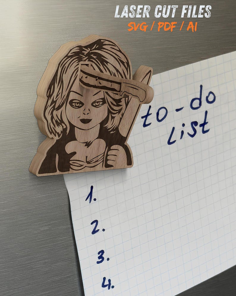 Laser Cut Files - Magnetic Clip - Horror SVG - PDF - Ai - Etsy