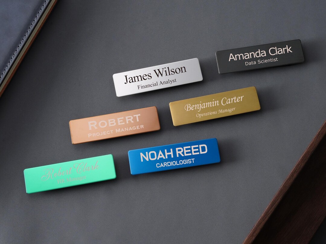 Custom Name Tags for Work,personalized Magnetic Name Tags,engraved Name ...