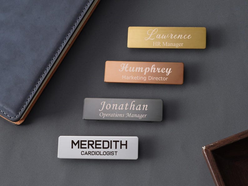 Custom Name Tags for Work,personalized Magnetic Name Tags,engraved Name ...
