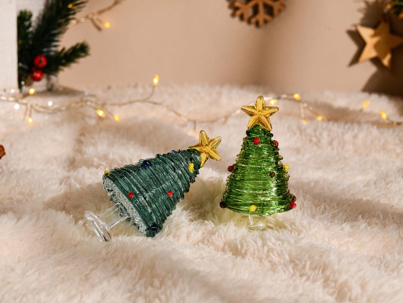 Handmade Stained Glass Christmas Trees, Glass Christmas Tree ...