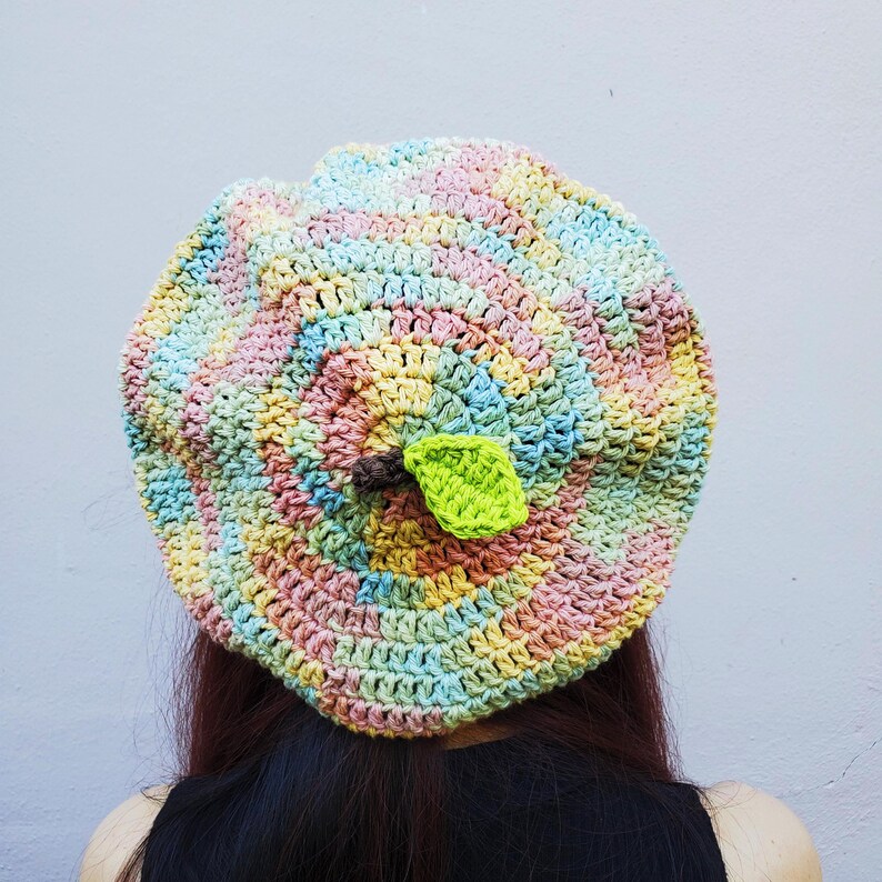 Crochet Fruit Beret, Crochet Hat, Fruit Beret, Handmade Hat, Handknit ...