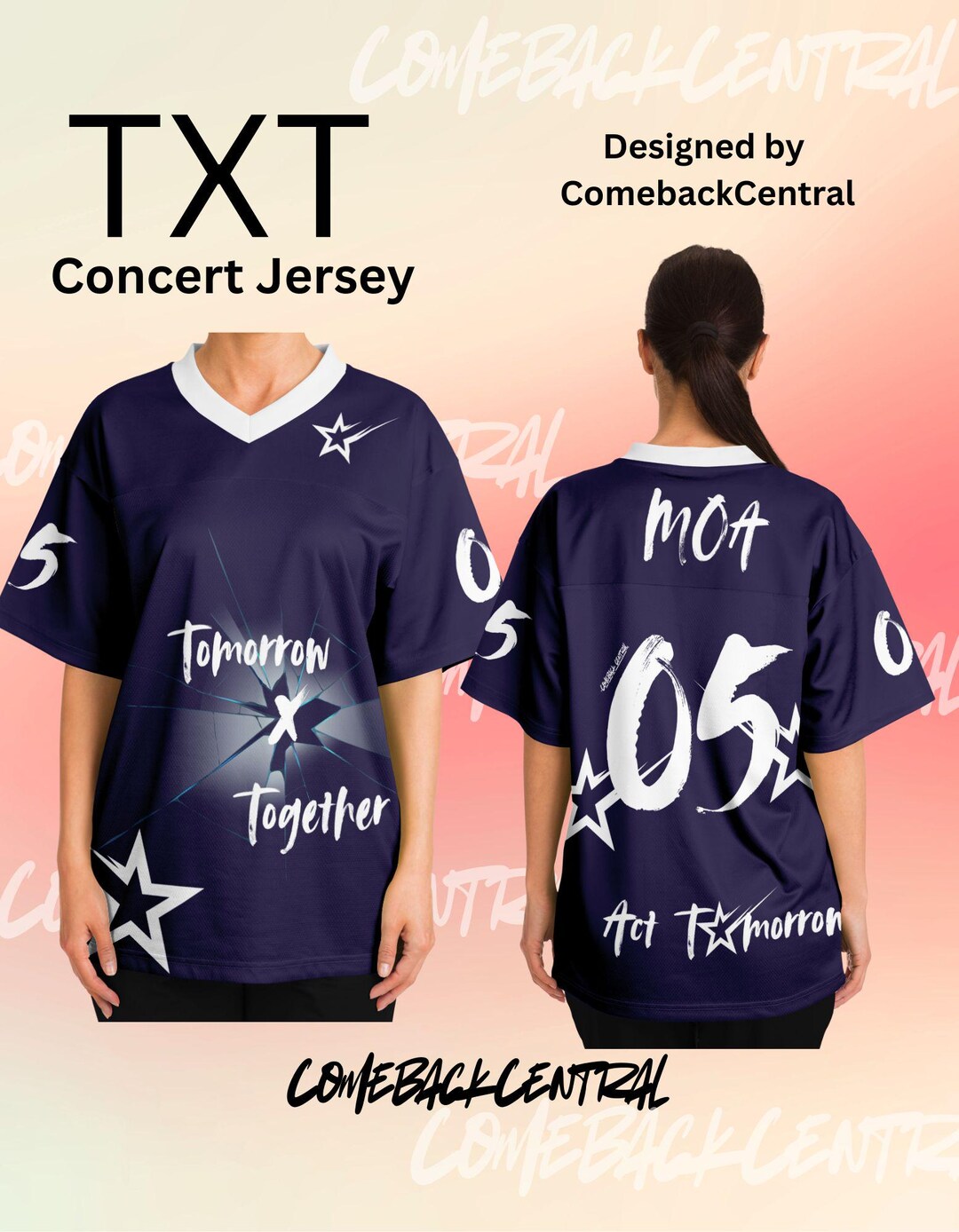 TXT Tomorrow X Together Concert Jersey Act Tomorrow Tour Kpop Concert ...