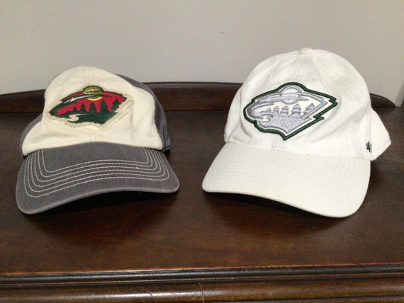 2 Minnesota 47 NHL baseball cap hats discontinued med… - Gem