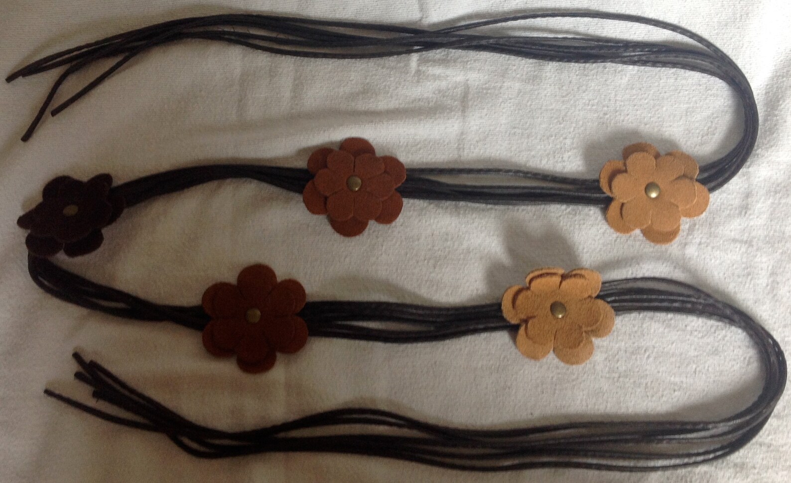 Vintage 70's Leather Flower Power Cut Out Belt for Dress - Etsy